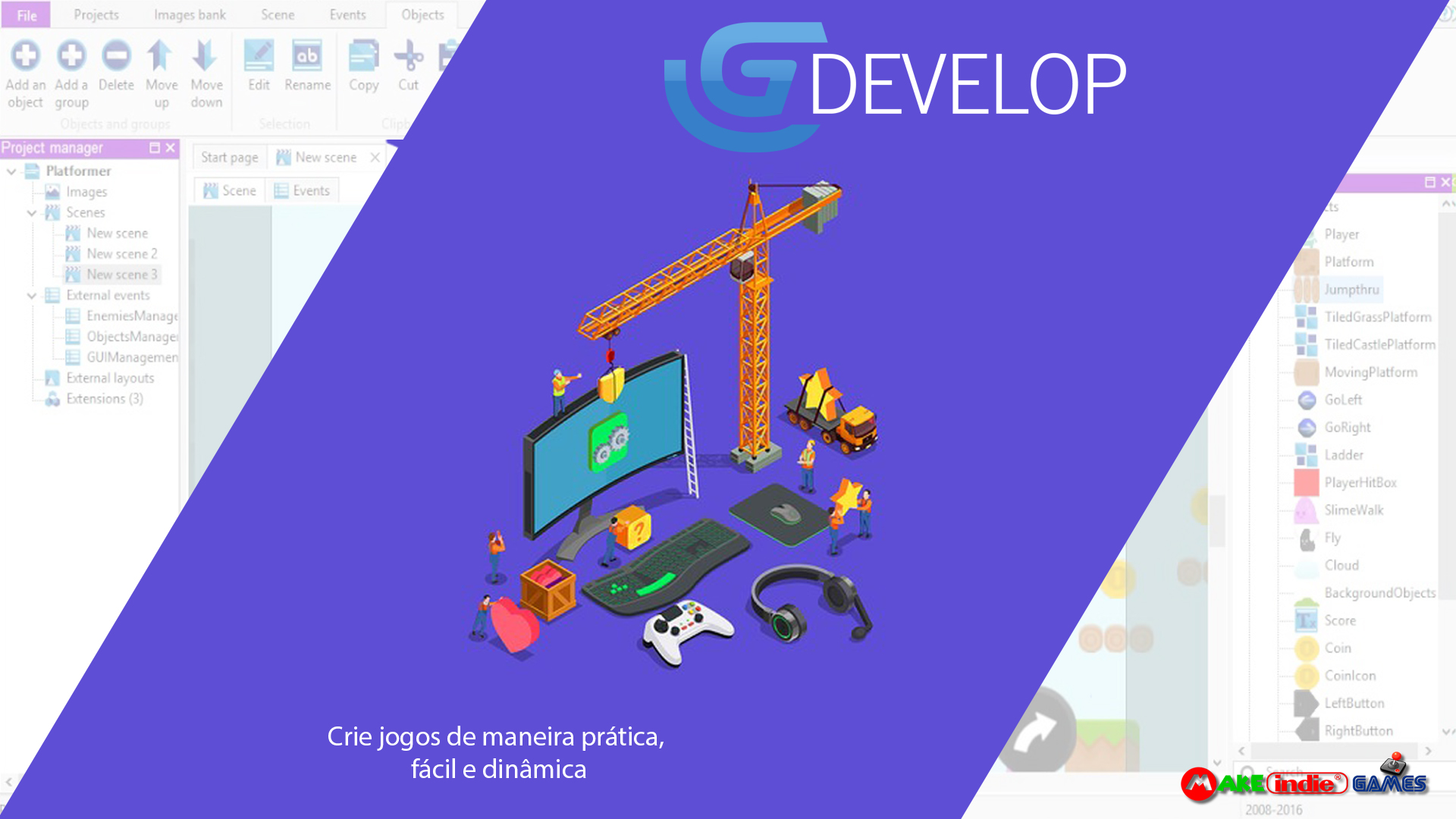 GDevelop - Crie jogos de maneira prática, fácil e dinâmica - Make Indie ...