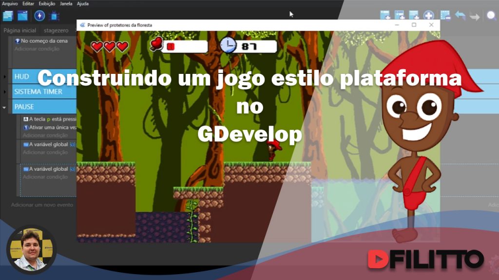 Construindo um jogo estilo plataforma no GDevelop - Make Indie Games